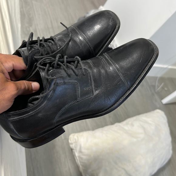 Johnston & Murphy | Shoes | Johnston And Murphy Black Leather Cap Toe ...